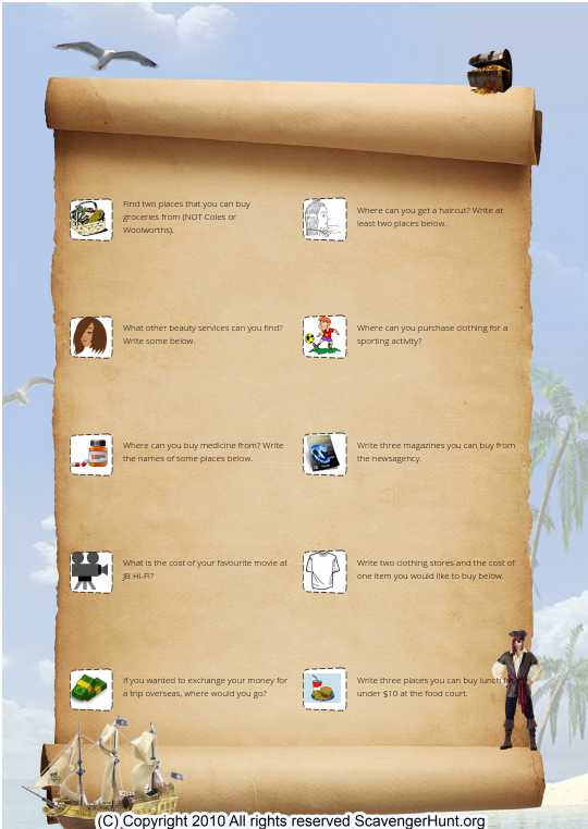 Westfield Carousel Scavenger Hunt