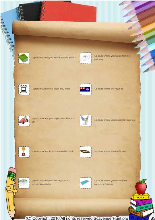 Orientation scavenger hunt