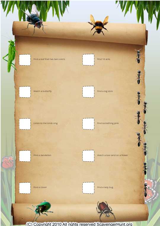 Preschool outdoor search